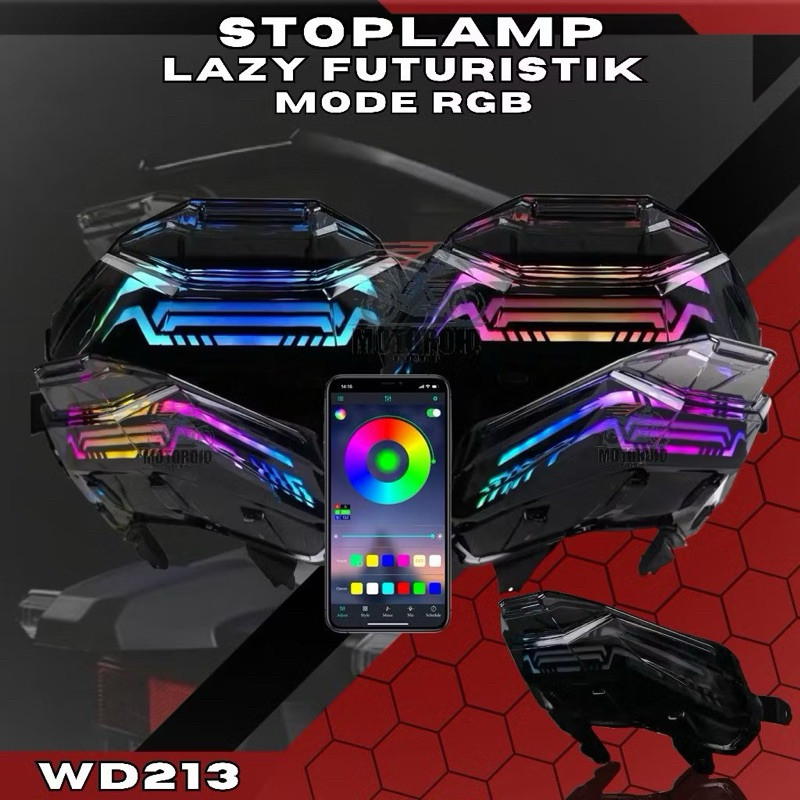 Stop Lamp Vario 160 New RGB Lazy 256 Stoplamp Mode Vario 160 Plus Turn ...