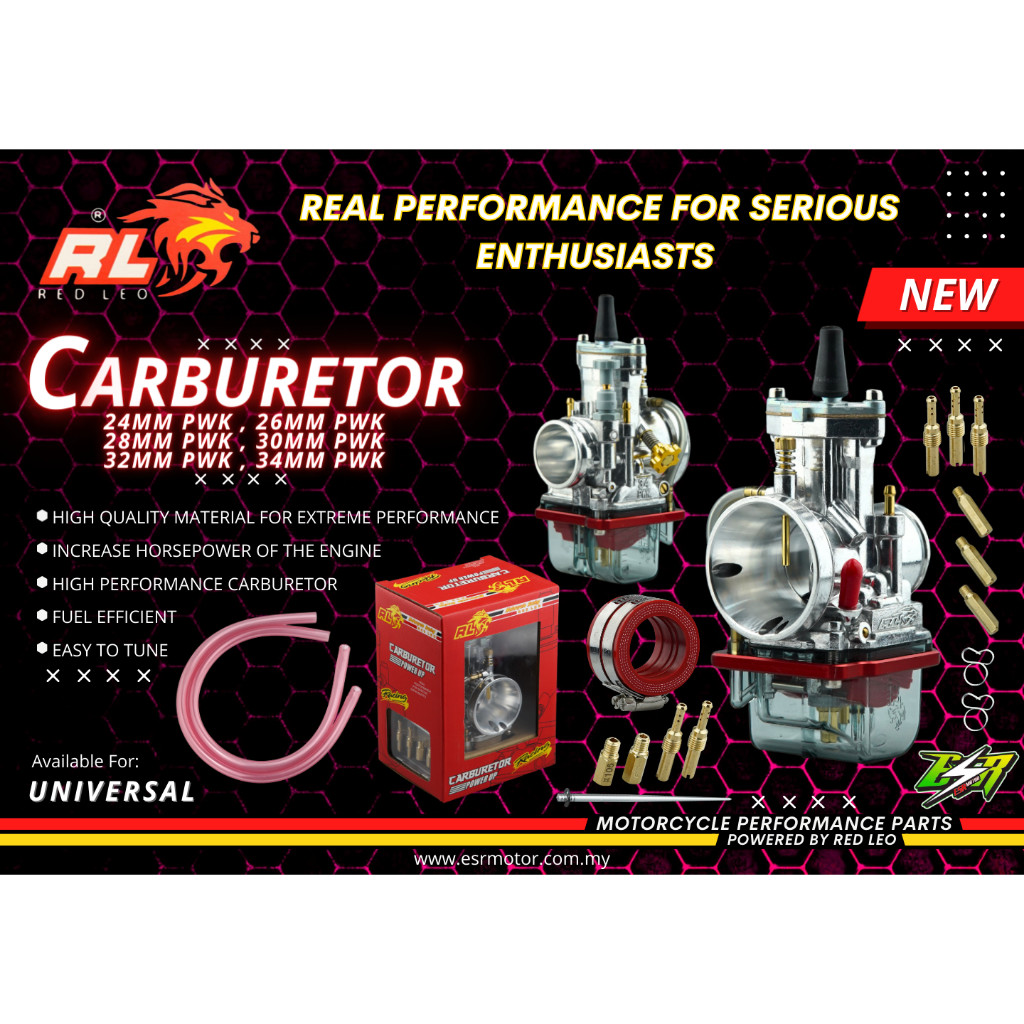 NEW MODEL RED LEO RACING CARBURETOR ESR | Shopee Malaysia