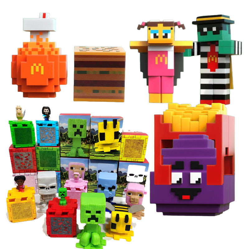 Mcdo Minecraft Happy Meal Toys Minecraft Movie X McDonalds Collectible ...
