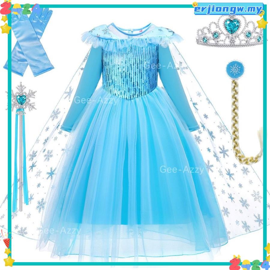 Frozen Princess Dress Elsa Girls Dress Elsa Elsa Children's Birthday ...