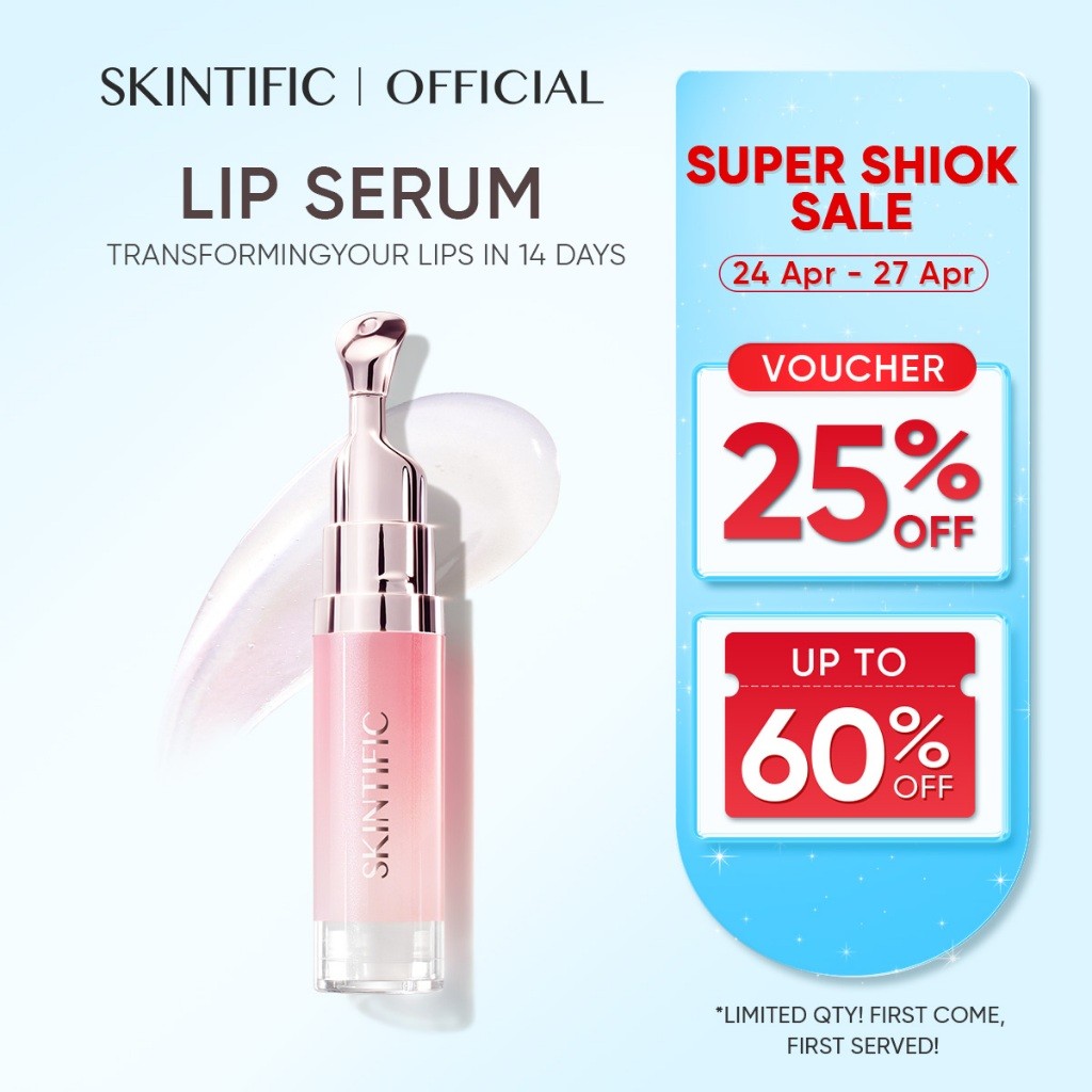 [Best Seller] SKINTIFIC Peptide Brightening Lip Serum Lip Balm Lip Gloss Lip Tint Lip Stick ...