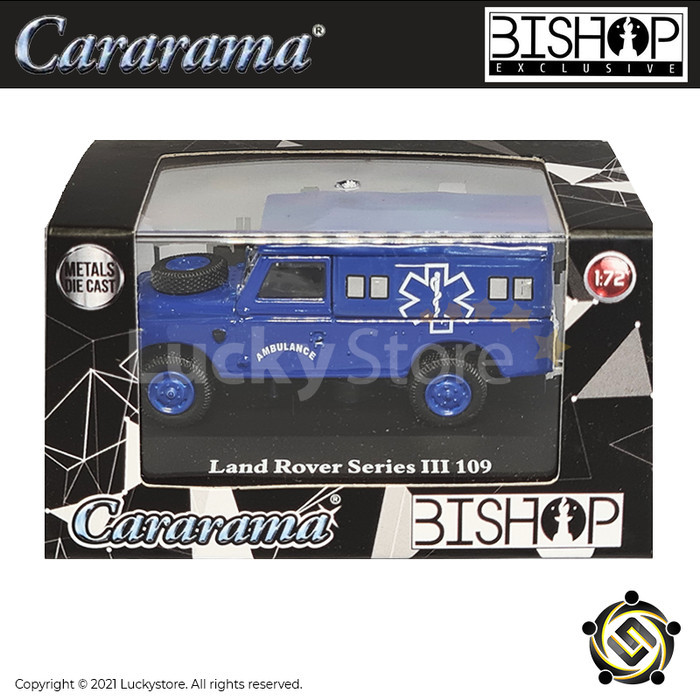 Cararama 1:72 Land Rover Series III 109 Hardtop Ambulance Blue / Blue ...