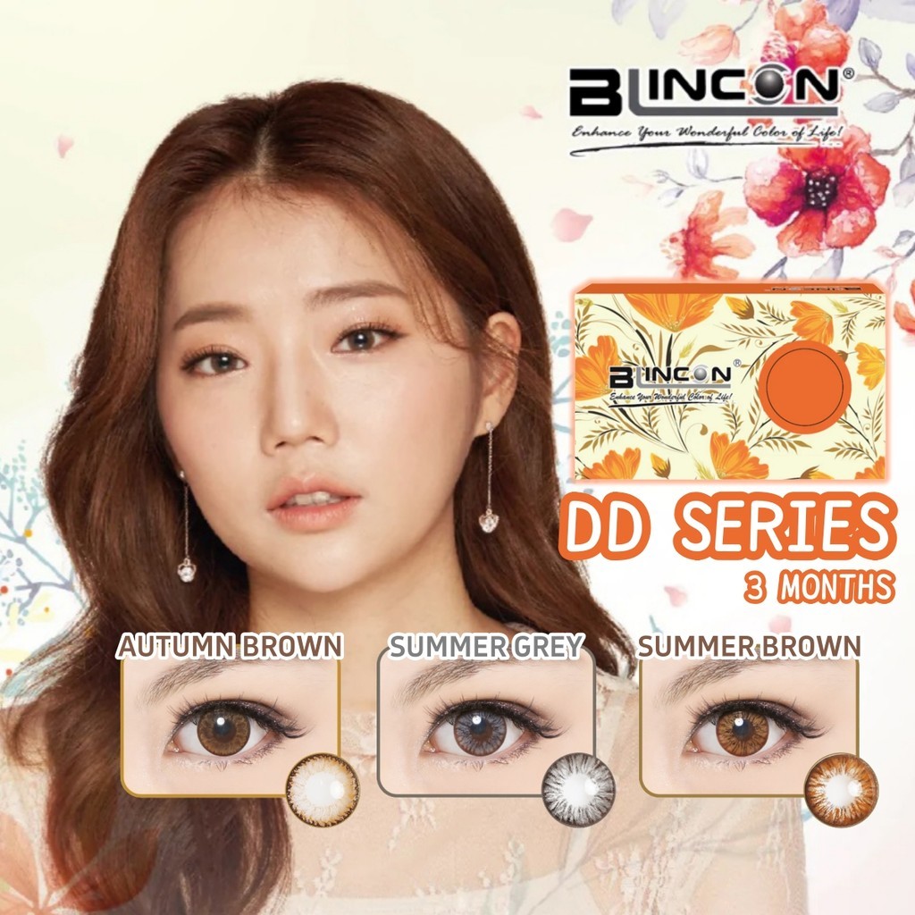 (2 PCS) Blincon DD 3 Months Lens Disposable Cosmetic Color Contact ...