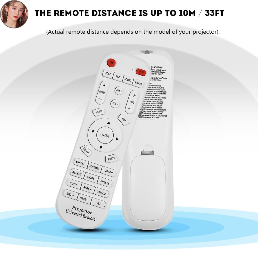 EEM Projector Universal Remote Control Universal Replacement Controller ...