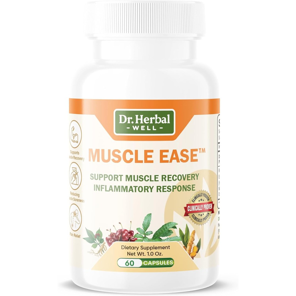DR.HERBAL WELL Muscle Ease - Joint, Muscle & Nerve Support Fast Acting Relax Comfort Recovery ...