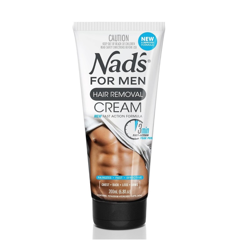 Nad's for Men Hair Removal Cream, Painless, Fuss-free Hair Removal Cream, 200ml | Shopee Malaysia