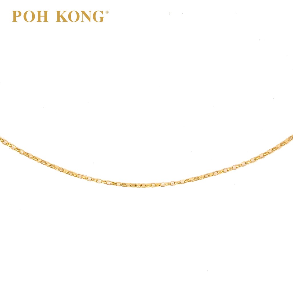 POH KONG 916/22K Yellow Gold Fine Link With Exquisite Lobster Clasp Chain | Shopee Malaysia