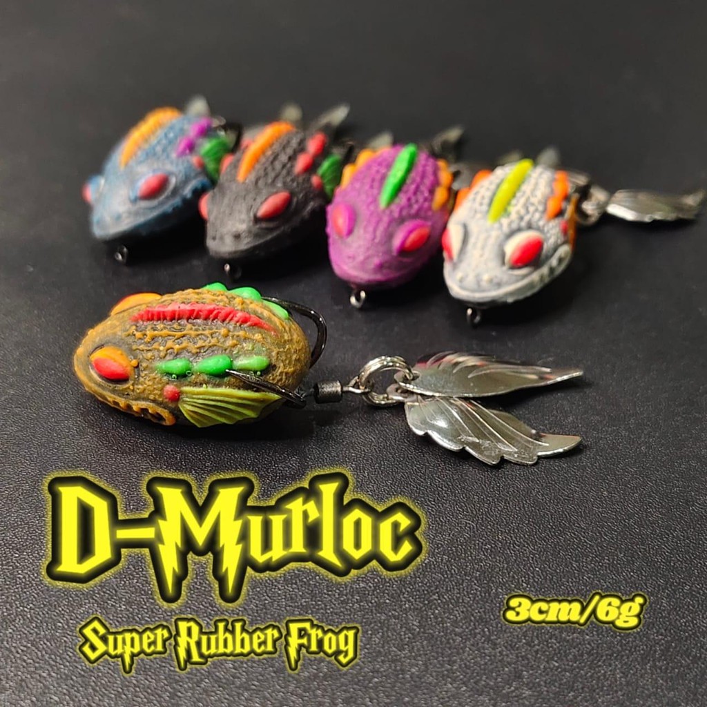 _SignoxTackle_D-Murloc Soft Rubber Frog 3cm/6g Umpan Casting Killer ...