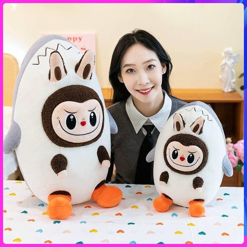 (Ready Stock) 60cm Shark Labubu stuff toy labubu big size labubu doll ...