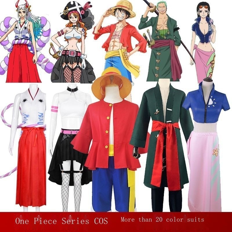 One Piece One Piece kostum watak Luffy, Solon, Robin, kostum Cosplay ...