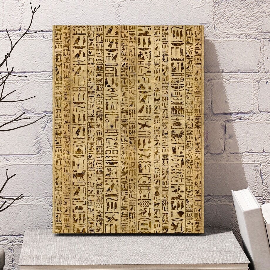 Large Poster Abstract Ancient Egyptian Hieroglyphics Writing Culture ...