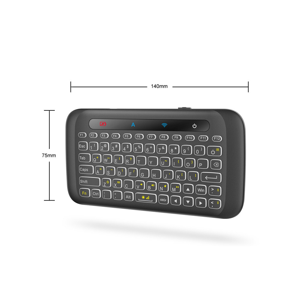 2.4GHz Wireless Keyboard IR Leaning Remote Control Touch Screen ...