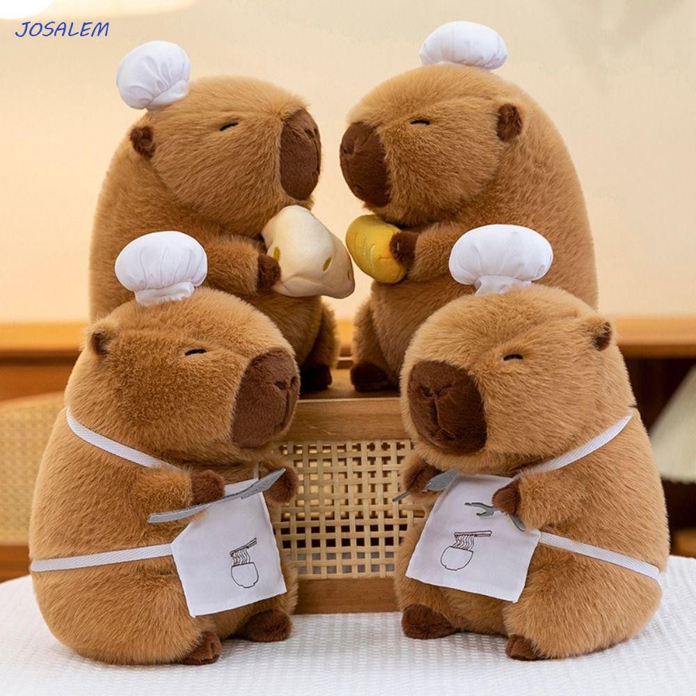 JOSALEM Capybara Plush Doll, Bread Baking Capybara Plush Toy, Sleeping ...