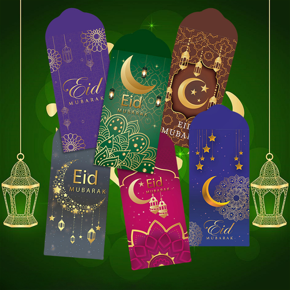 6pcs Hari Raya Envelope 2025 Sampul Duit Raya Green Envelopes Angpao ...