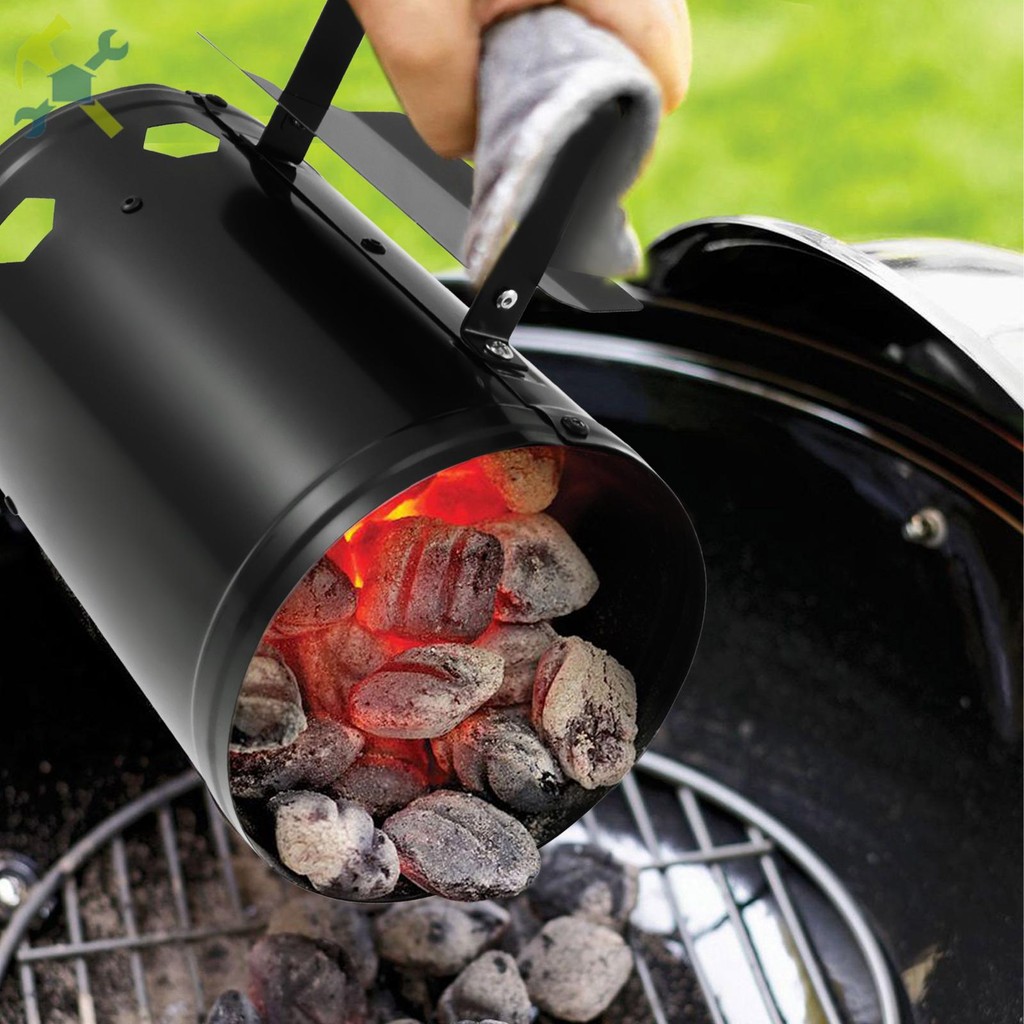 Charcoal Chimney Starter Rapid Charcoal Grill Chimney Starter Large ...