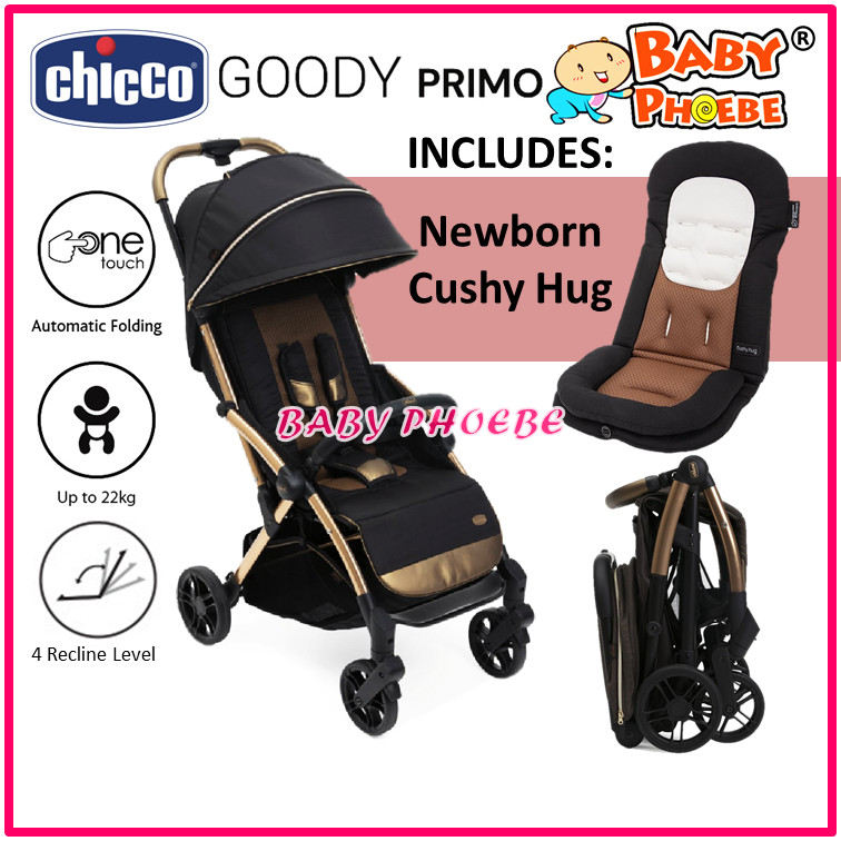 Chicco Goody Primo Auto Fold Stroller with Newborn Cushy Hug - Birth to 22kg | Shopee Malaysia
