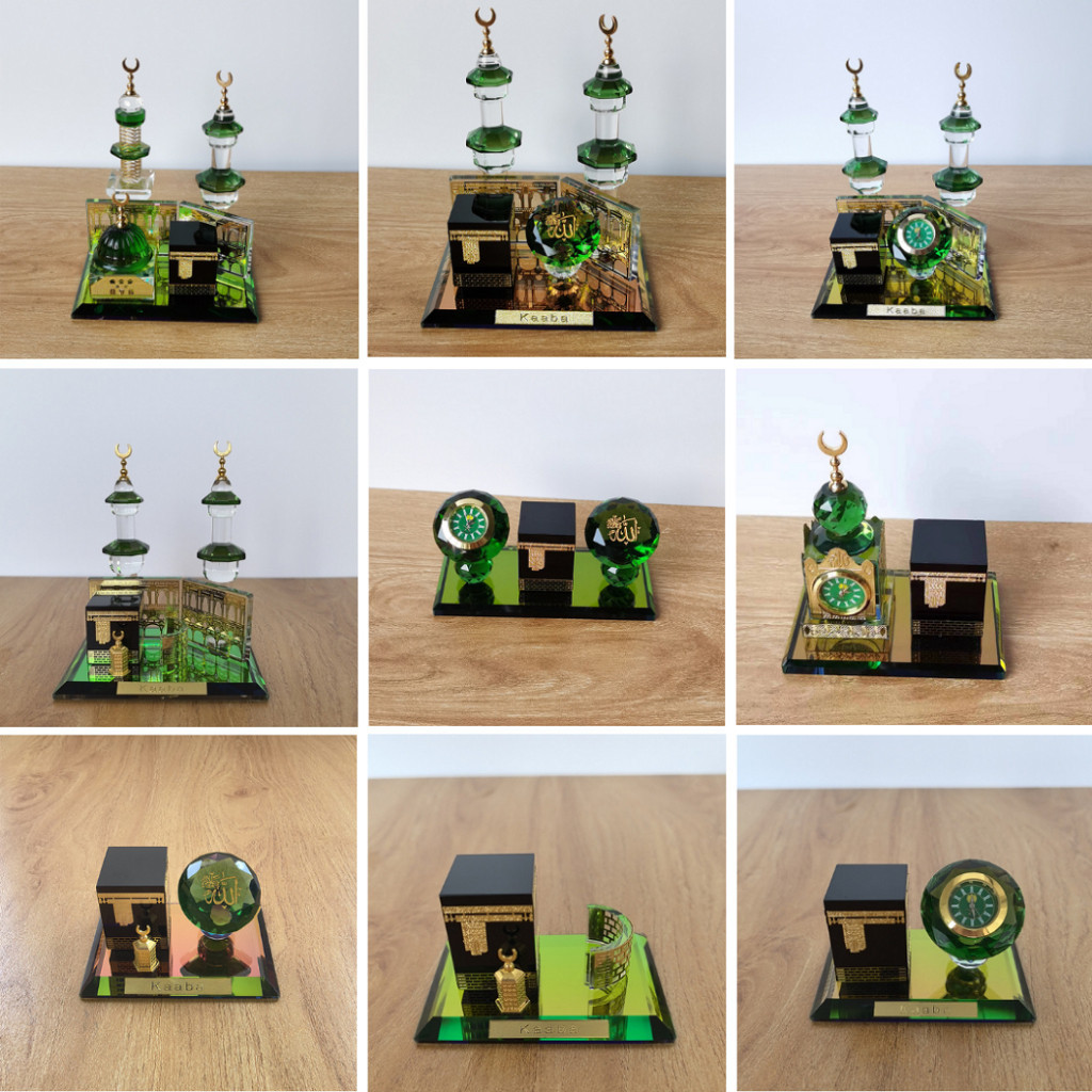 Miniature Crystal Kaaba Tower Clock Tower Mecca Magnet / Kaaba Tower ...