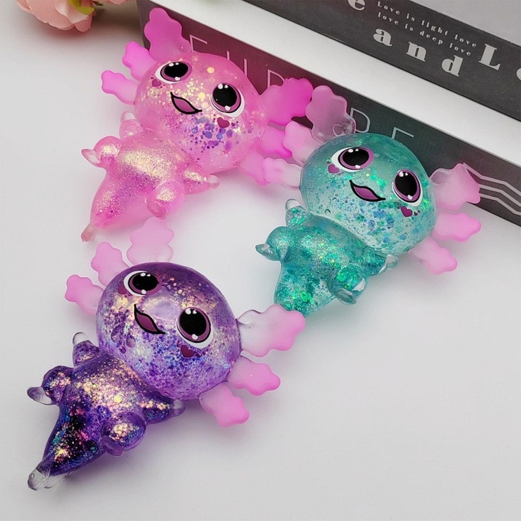 Axolotl Squeeze Toy Soft Axolotl Balls Colorful Fish Toys for Kids ...