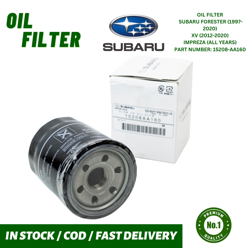 OIL FILTER for SUBARU FORESTER (1997-2020) / XV (2012-2020) / IMPREZA ...