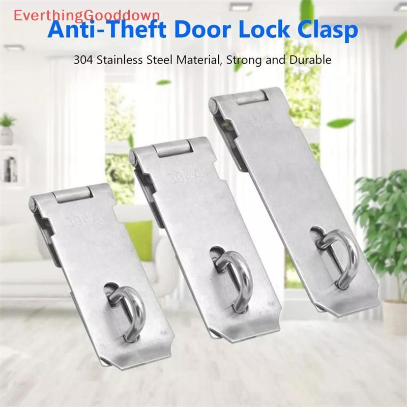 Ed Stainless Steel Padlock Clasp Gate Hasp Staple Door 90 Degrees ...