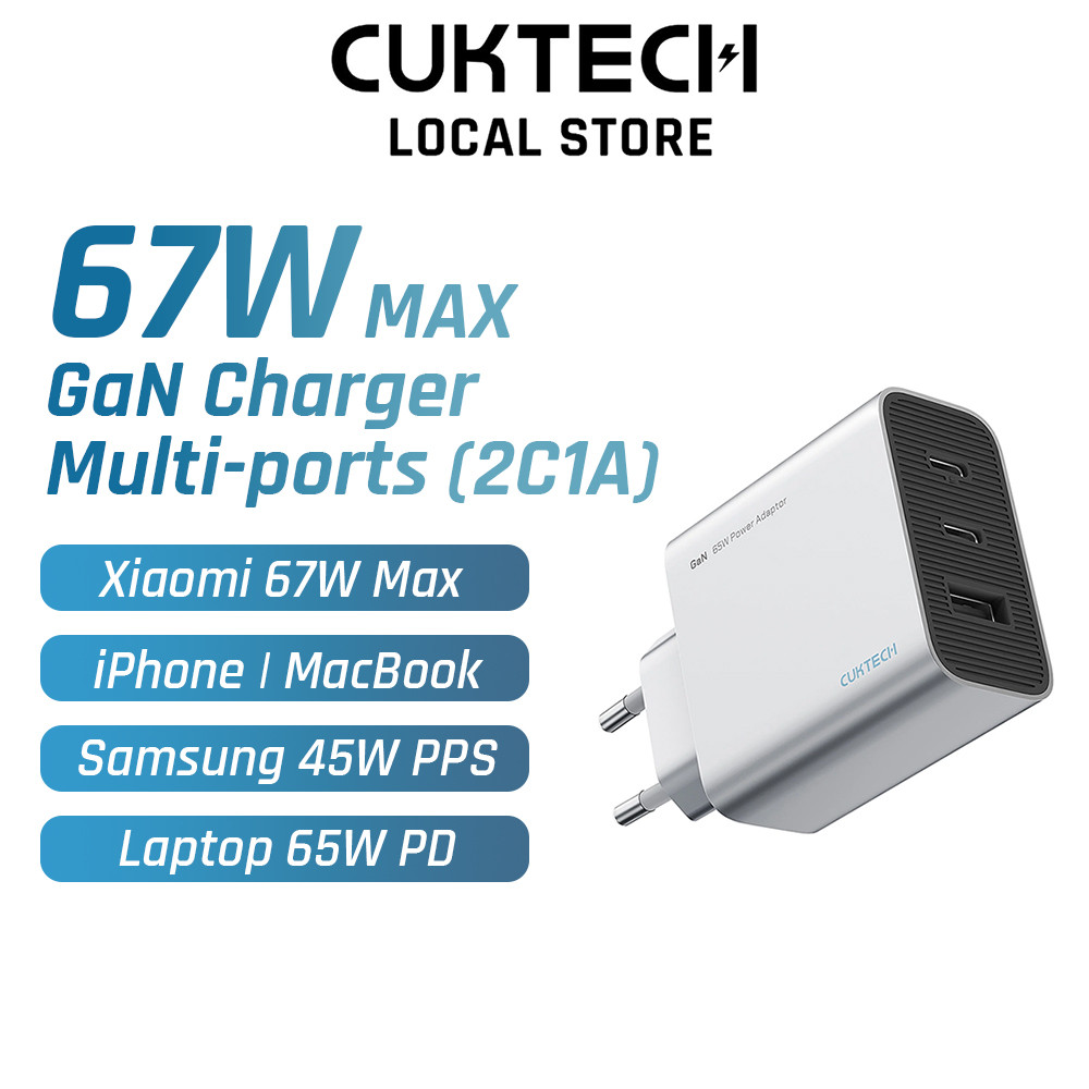 CUKTECH A15CEU 65W(67W) GaN charger (2C1A) Xiaomi/POCO/Redmi 67W Turbo Charge | Shopee Malaysia