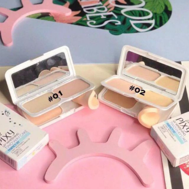 Pixy Compact Powder 3in1 UV whitening Two Way Cake 3in1 Compac Face ...