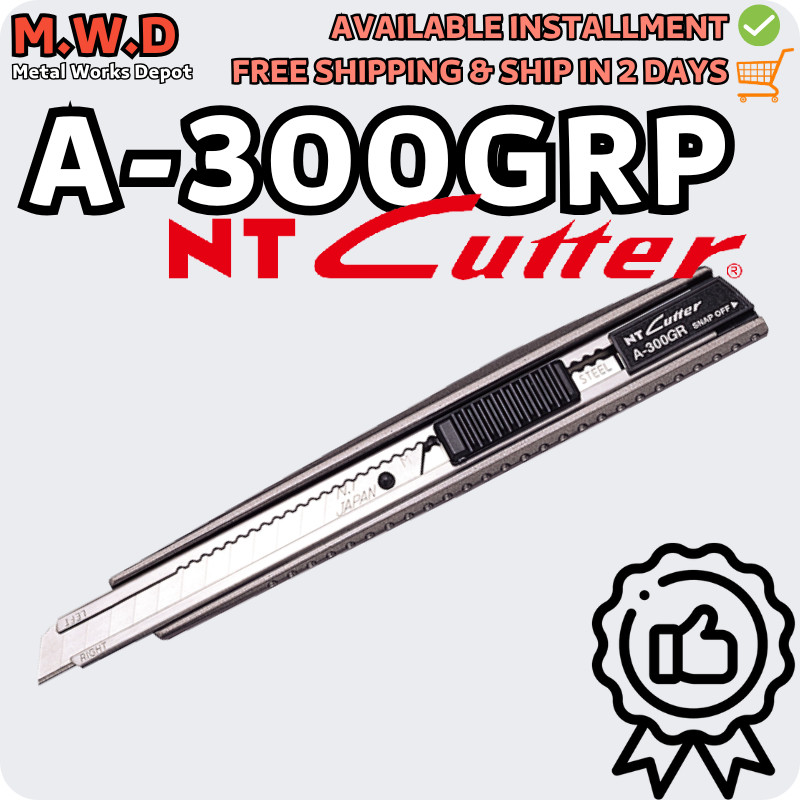 NT CUTTER LIGHT DUTY ALUMINIUM DIECAST GRIP HAND KNIFE 9MM ( A-300GRP ...