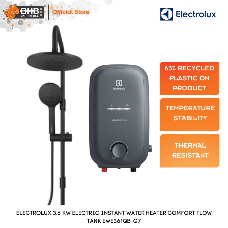 Electrolux Instant Water Heater Shower EWE361QB-G7 Temperature ...