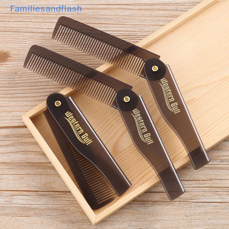 Familiesandflash> Portable Foldable Pocket Combs Oil Head Plastic Beard ...