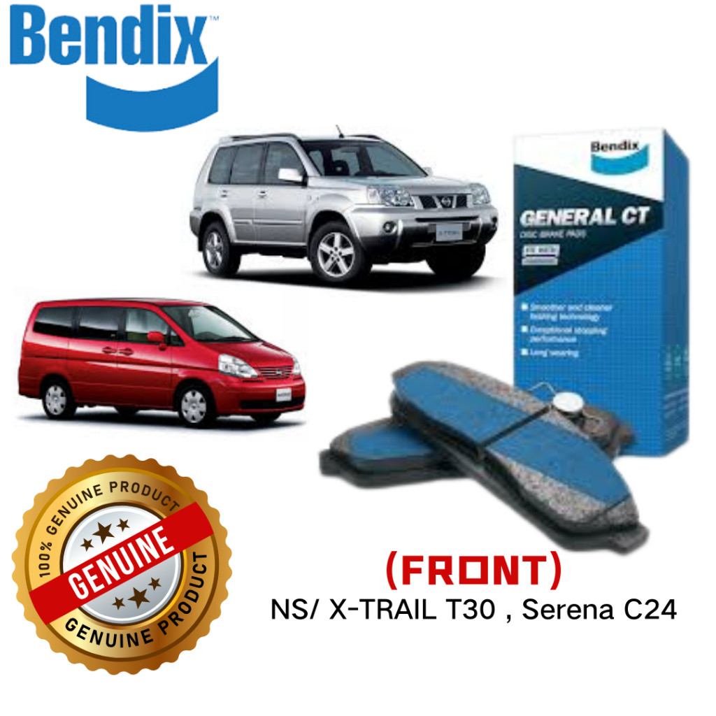 Original Bendix DB1333 GCT Front Brake Pad - Nissan X-Trail T30 , Serena C24 | Shopee Malaysia
