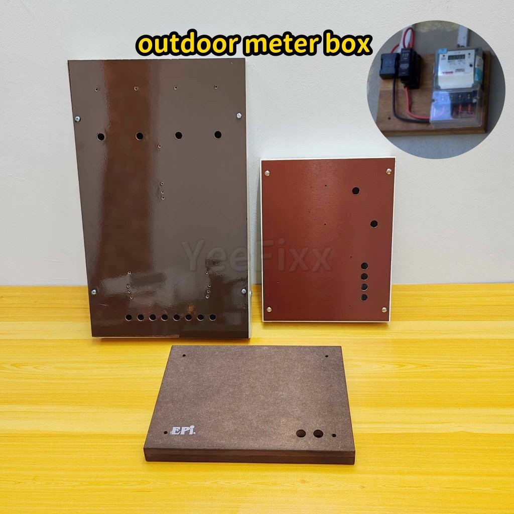YeeFixx tnb outdoor meter box metal board / wooden board single phase ...