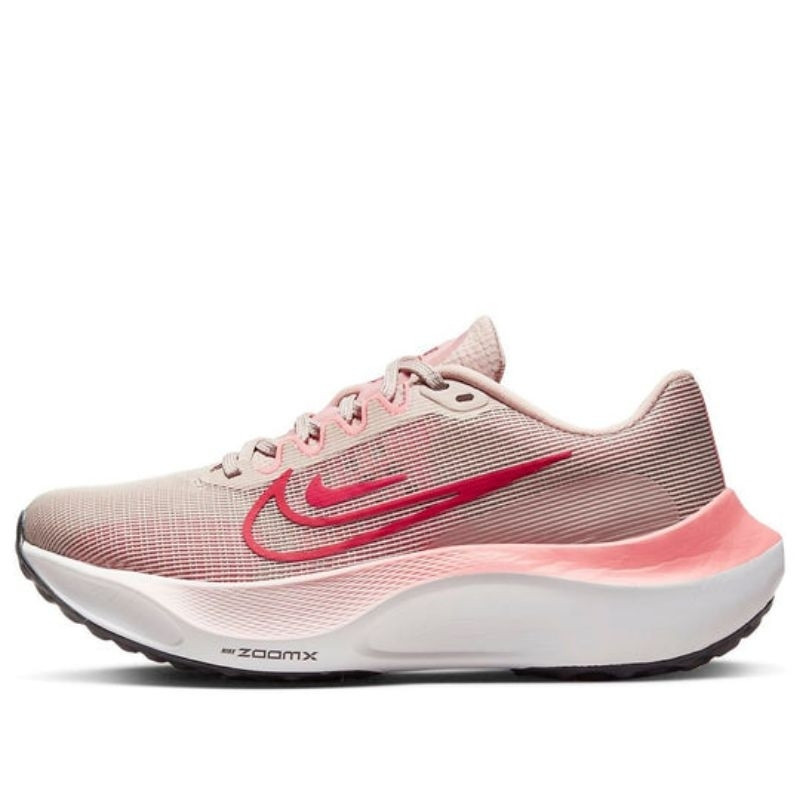 Kasut Lari Wanita Nike Zoom Fly 5 Peach White | Shopee Malaysia