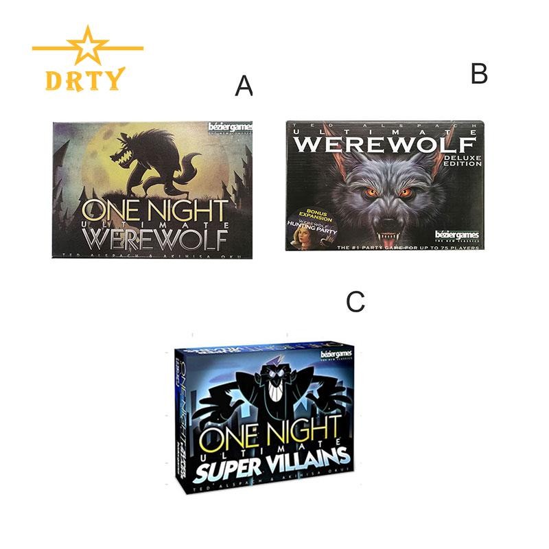 One Night Ultimate Werewolf Deluxe Edition Super Villains Board Game ...