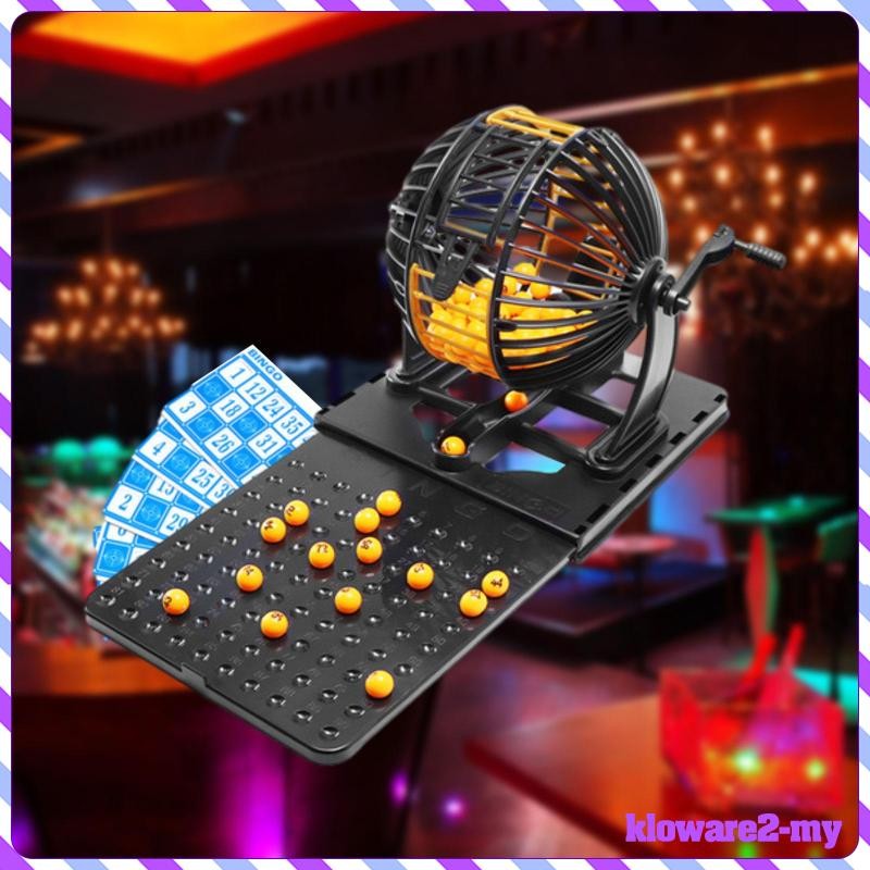 [KlowareafMY] Bingo Lotto Game Bingo Machine Toy Reusable Bingo Chips ...