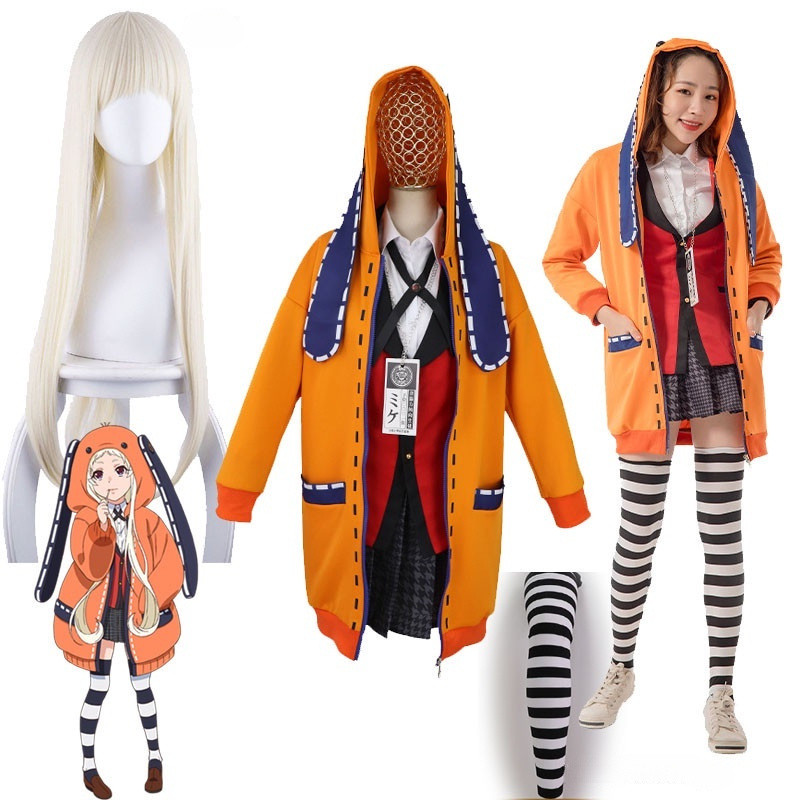Runa Yomozuki Runa Cosplay Costume Anime Kakegurui Compulsive Gambler ...