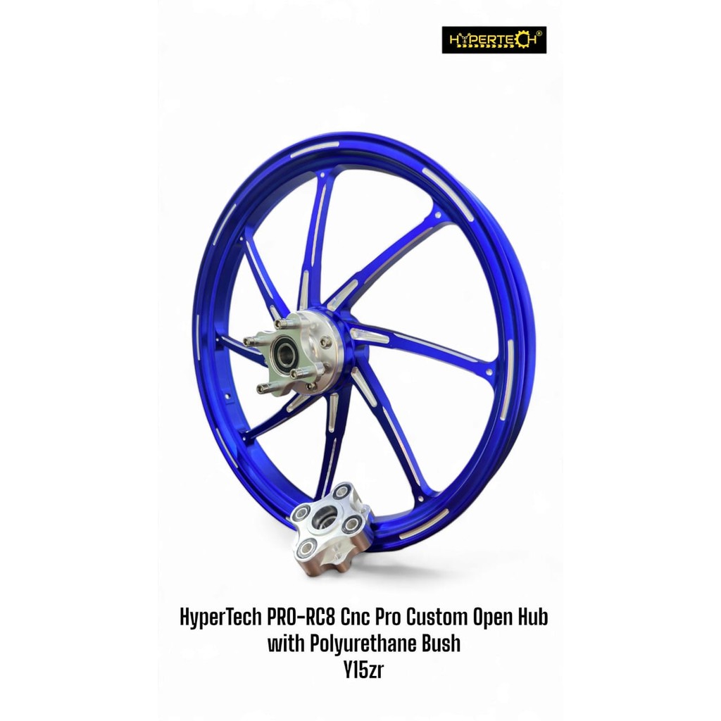 Hypertech PRO-RC4 RC8 SPORT RIM Pro custom open hub siap Polybush anti ...