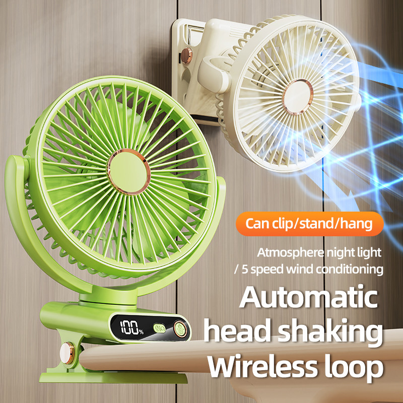 Wireless Wall Fan, Portable Air Circulator Fan, Rechargeable Wall ...