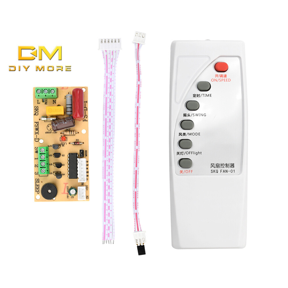 DIYMORE 220V electric fan universal computer board remote control ...