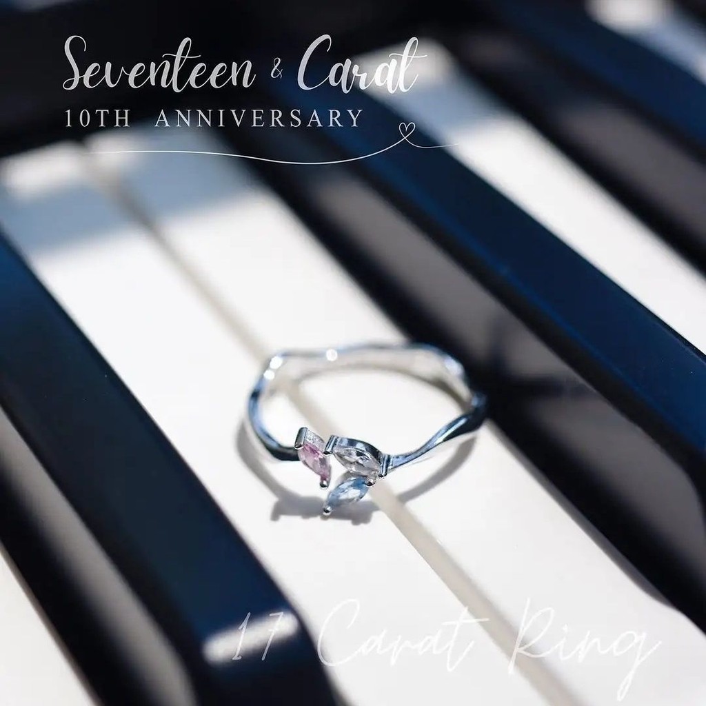 Kpop idol SEVENTEEN carat 10th Anniversary Ring | Shopee Malaysia