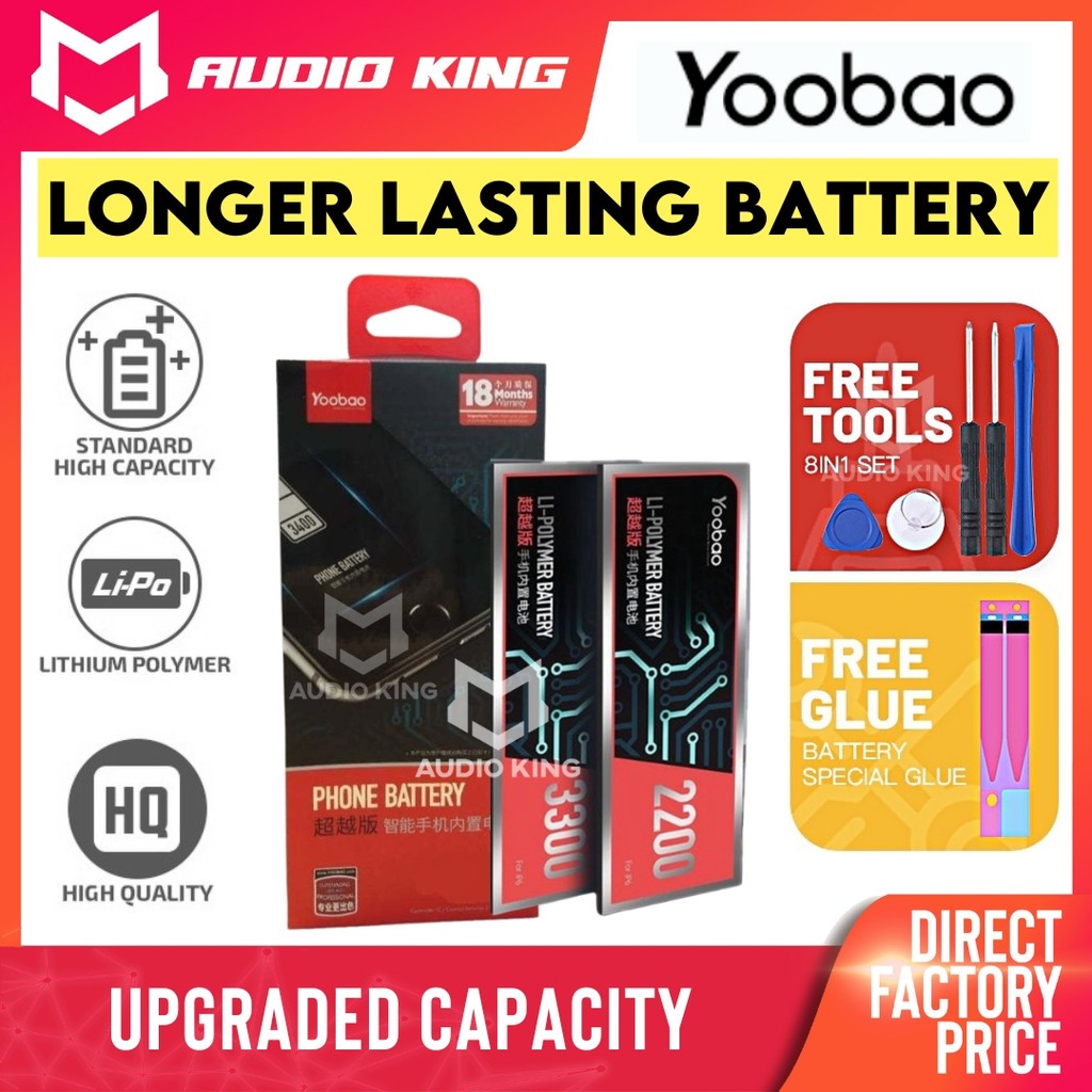 YOOBAO Compatible With IP Replacement Battery High Capacity Yaobao ...