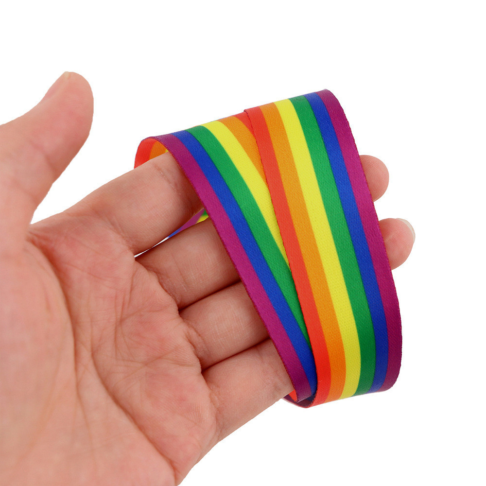 pride month Keychain Lanyard Mobile Phone Strap Rainbow Hand Anti-Drop ...