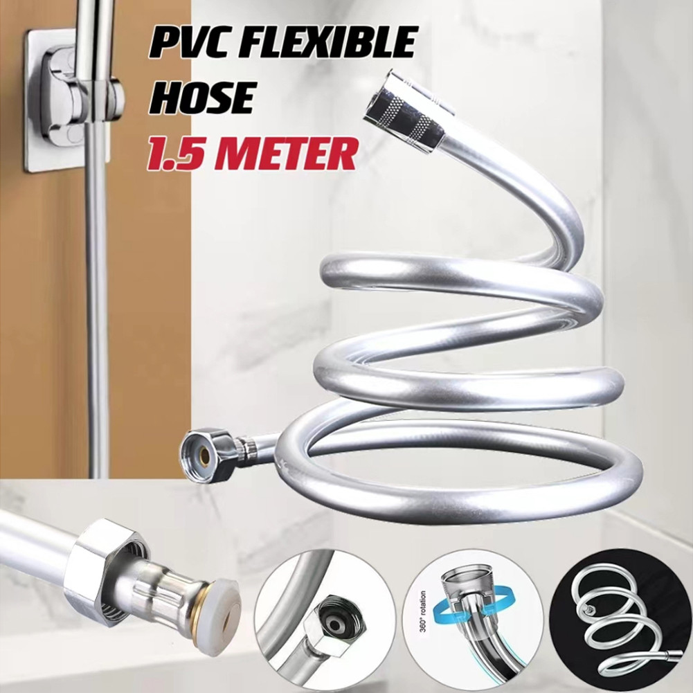 1.5M PVC High Pressure Bathroom Flexible Shower Hose Anti-Winding ...