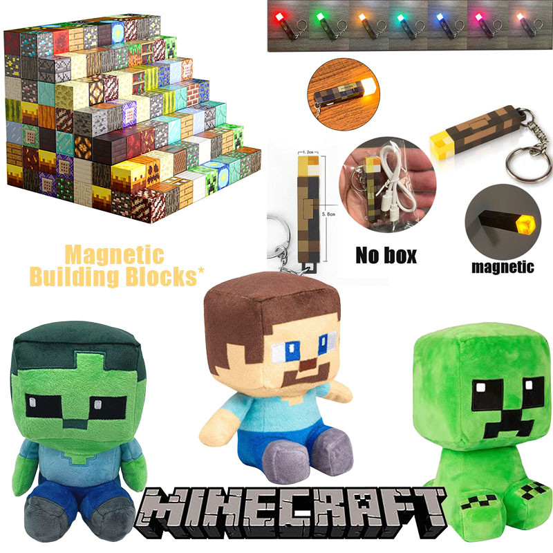 Game Minecraft Peripheral Toys 20cm Creeper Soft Toy Minecraft Steve ...