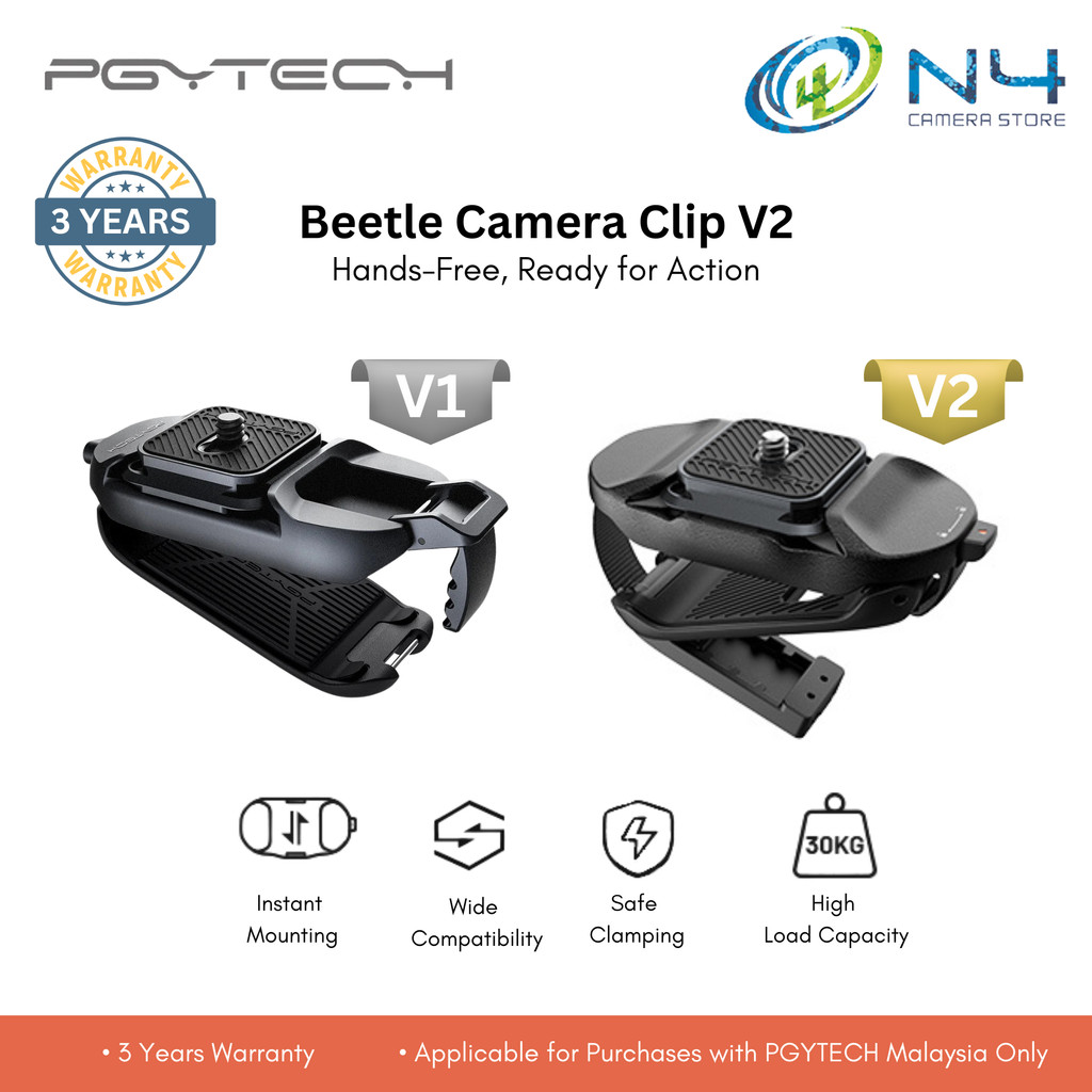 PGYTECH Beetle Camera Clip V2 with Quick Release Plate / Action ...