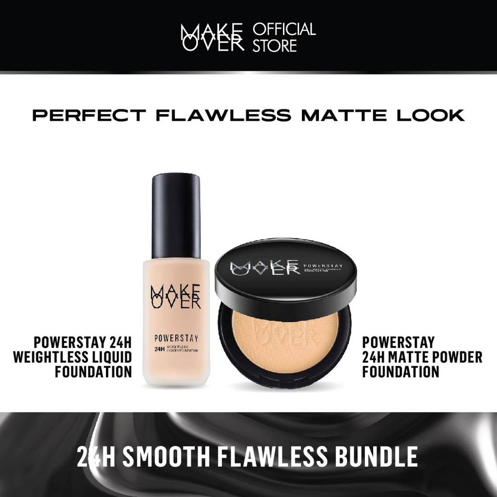 Make Over 24H Smooth Flawless Bundle-Powerstay Liquid Foundation ...