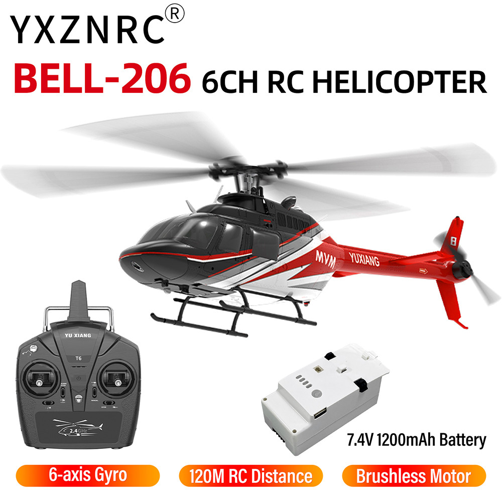 YUXIANG F08 Bell 206 Helicopter 2.4G 6CH Aileronless Bell-206 ...