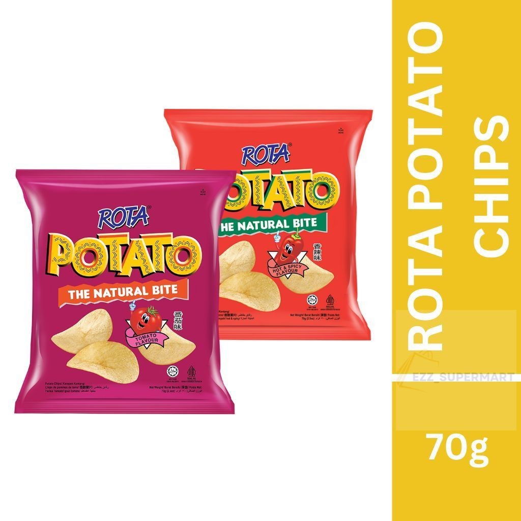 ROTA Potato Chips Kerepek Kentang Tomato / Hot & Spicy (70g) | Shopee ...