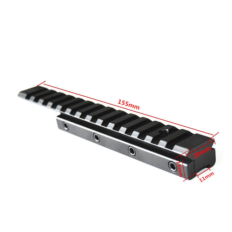 11mm to 20mm Heightening Guide Rail 155mm Heightening Extension Adapter ...