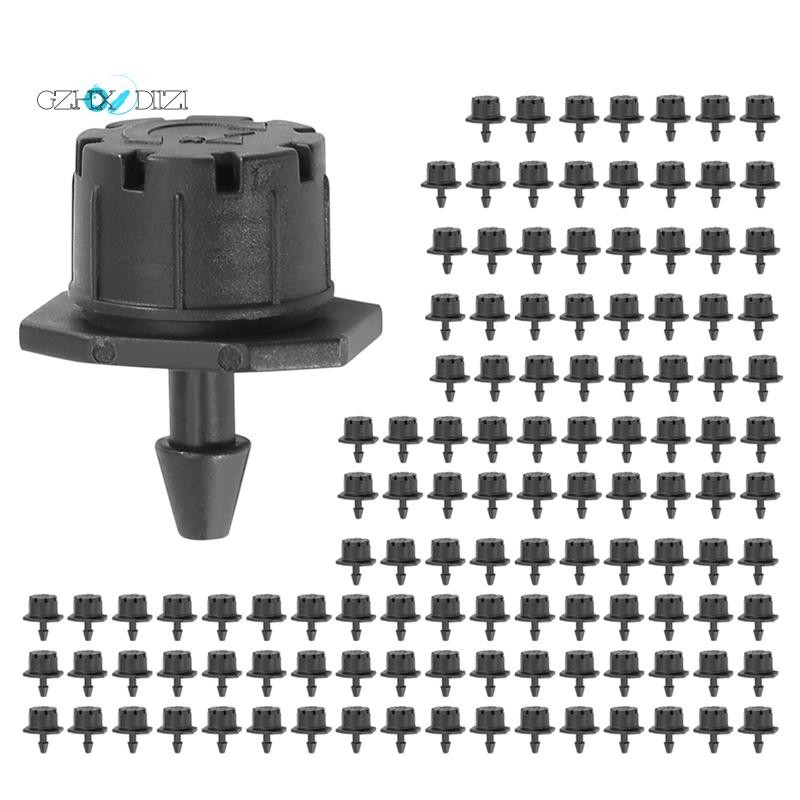 150Pcs Adjustable Irrigation Drippers Sprinklers 1/4 Inch Emitter ...