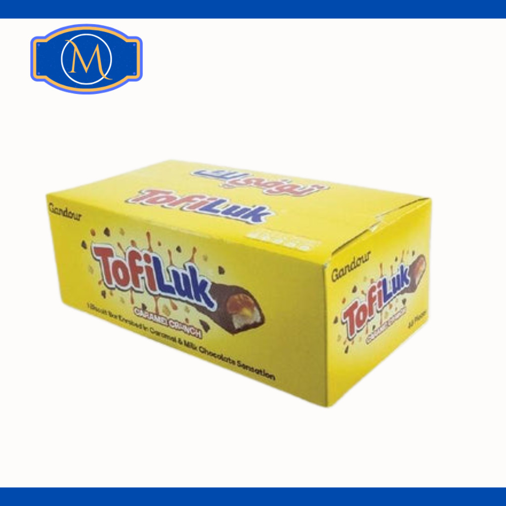 Tofiluk caramel crunch chocolate bar (10g) 48g food snacks Halal from ...